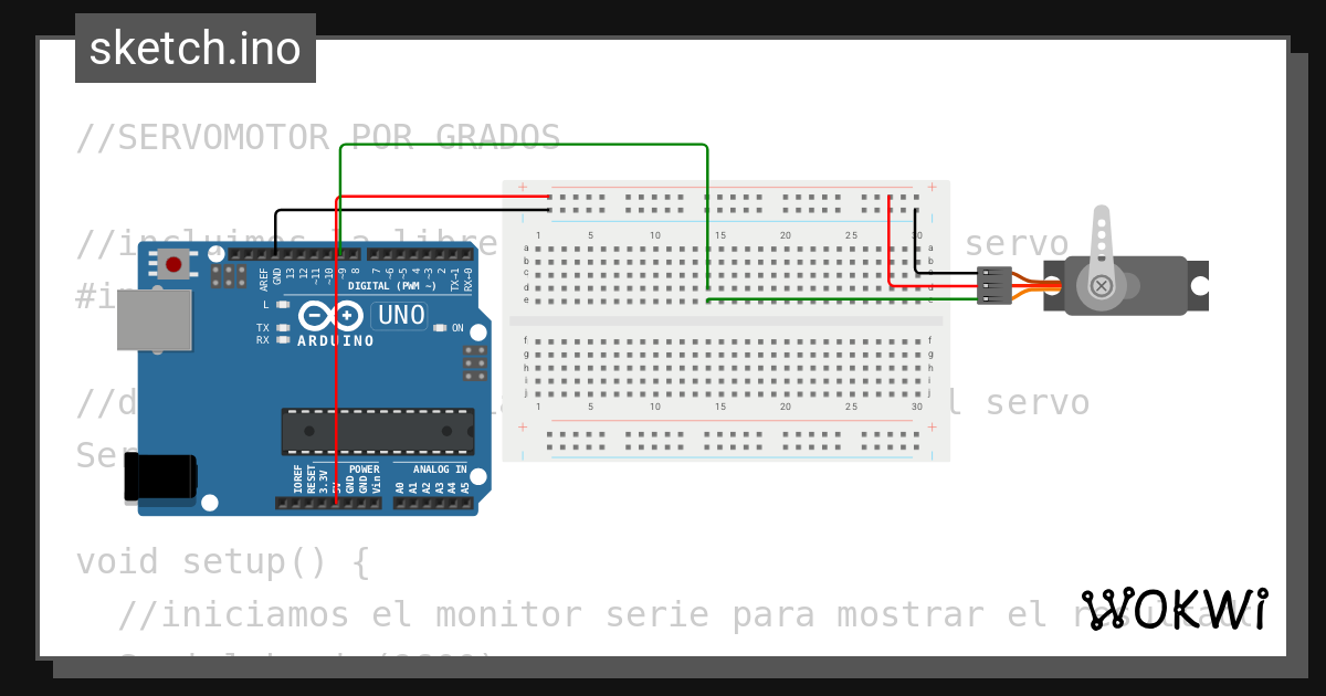 Servomotor Por Grados Wokwi Esp32 Stm32 Arduino Simulator