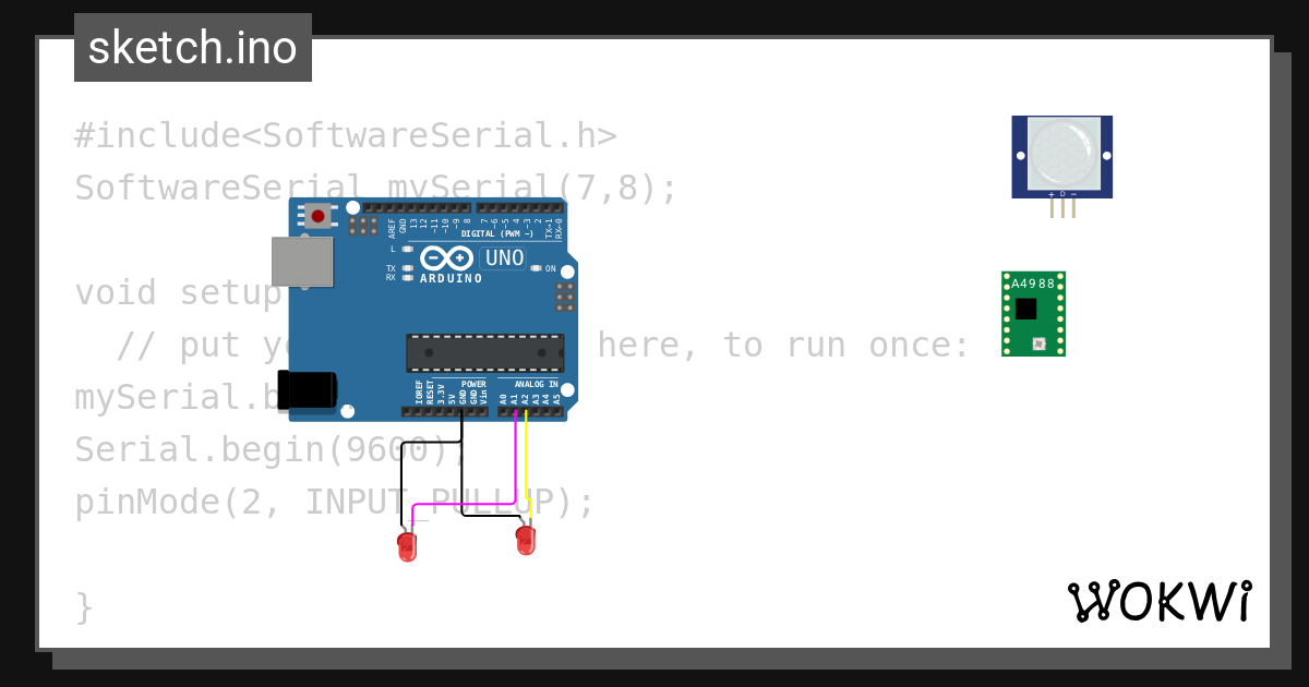 Robot Of Car Wokwi Esp32 Stm32 Arduino Simulator
