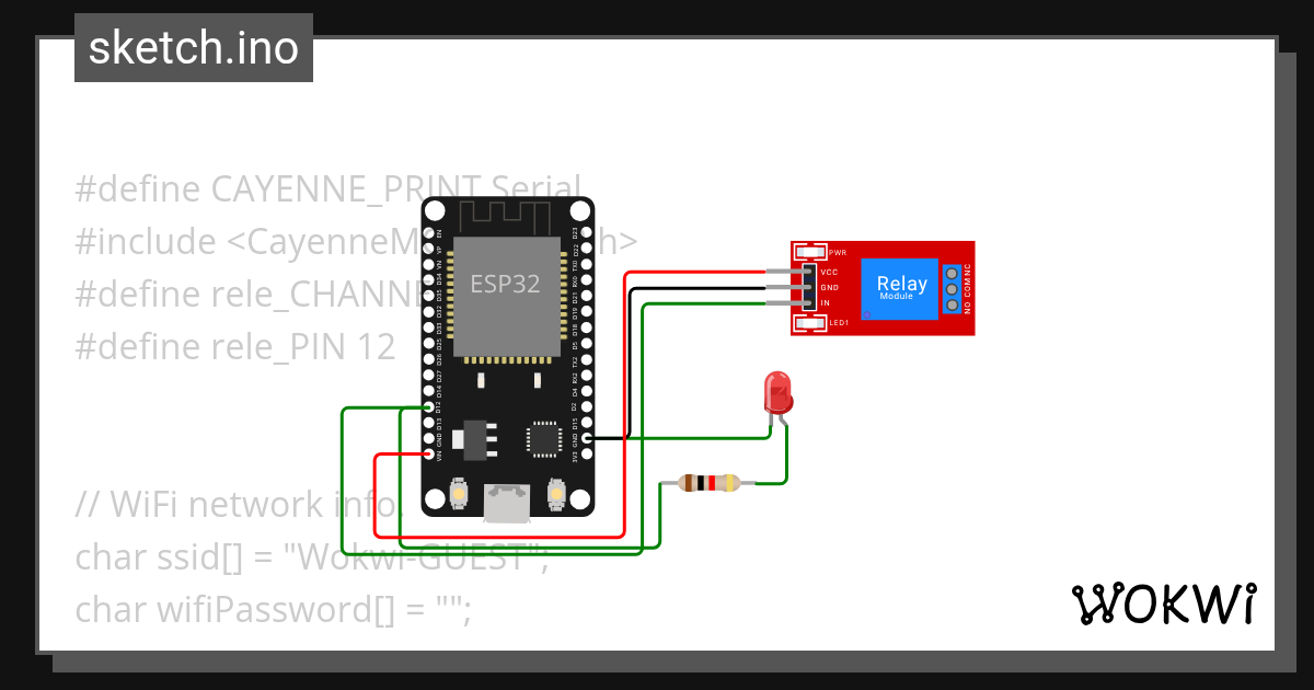 esp 32 cayenne - Wokwi ESP32, STM32, Arduino Simulator