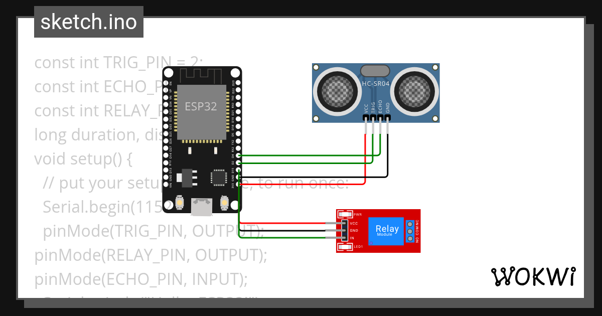 Relay Switch Wokwi Esp32 Stm32 Arduino Simulator 