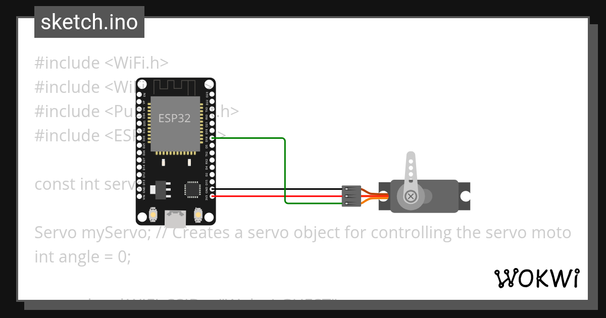 Subscribe Servo - Wokwi ESP32, STM32, Arduino Simulator