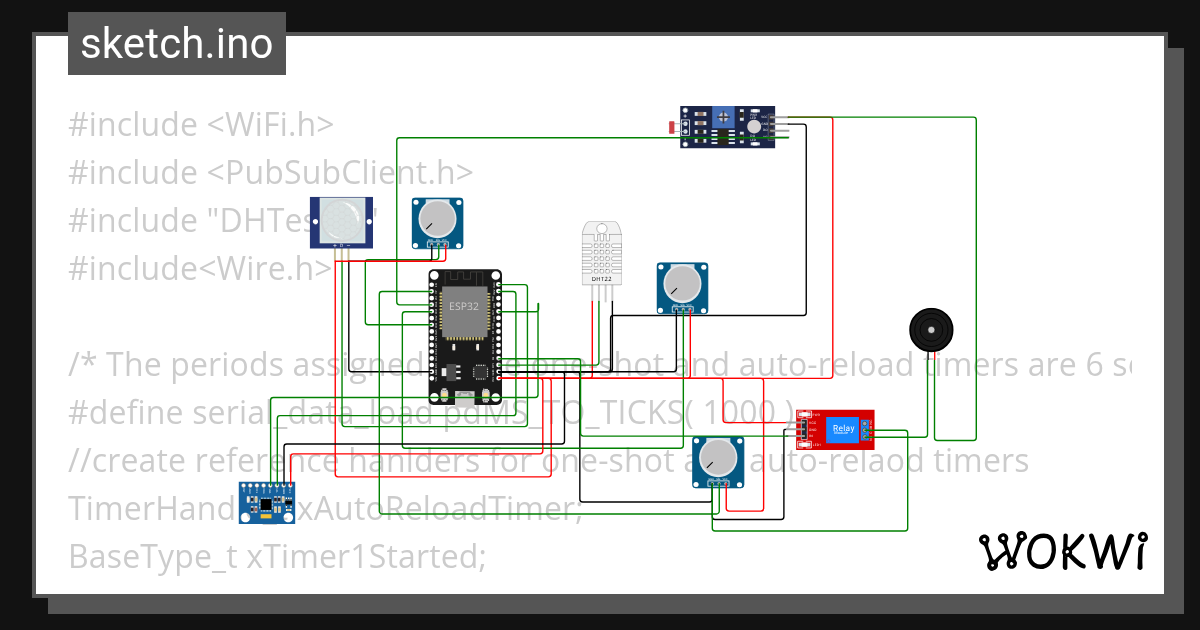 Sensor Fusion Wokwi Esp32 Stm32 Arduino Simulator