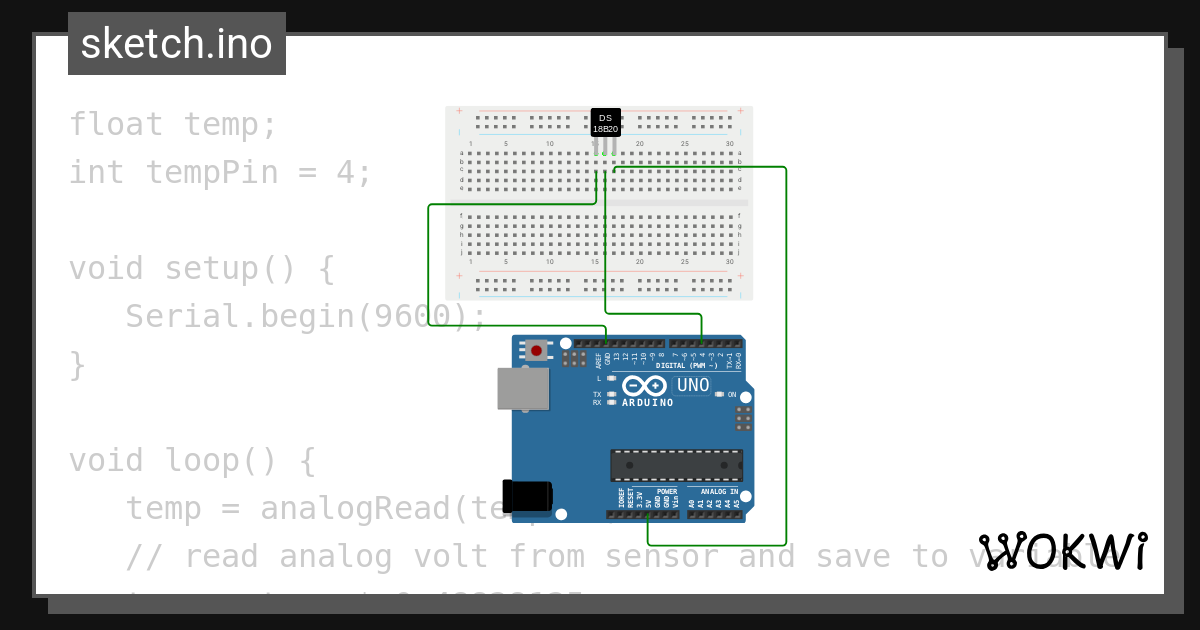 Temparature Wokwi Esp32 Stm32 Arduino Simulator
