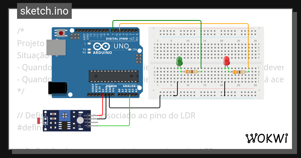 Projeto 6 - Wokwi ESP32, STM32, Arduino Simulator