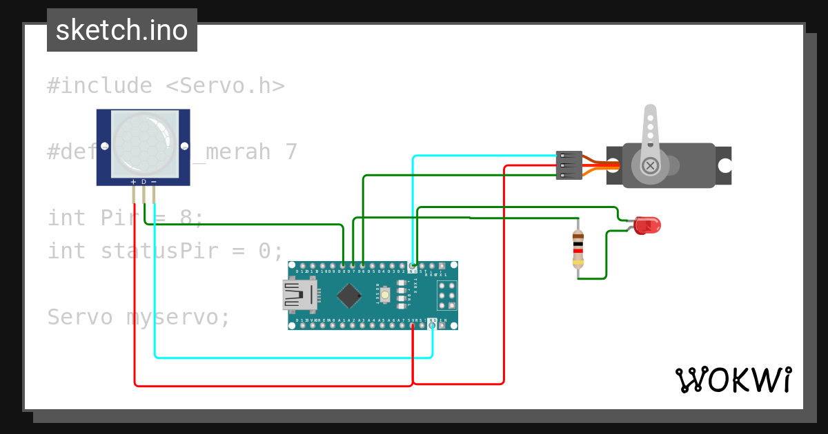 Palang Pintu Wokwi Esp32 Stm32 Arduino Simulator