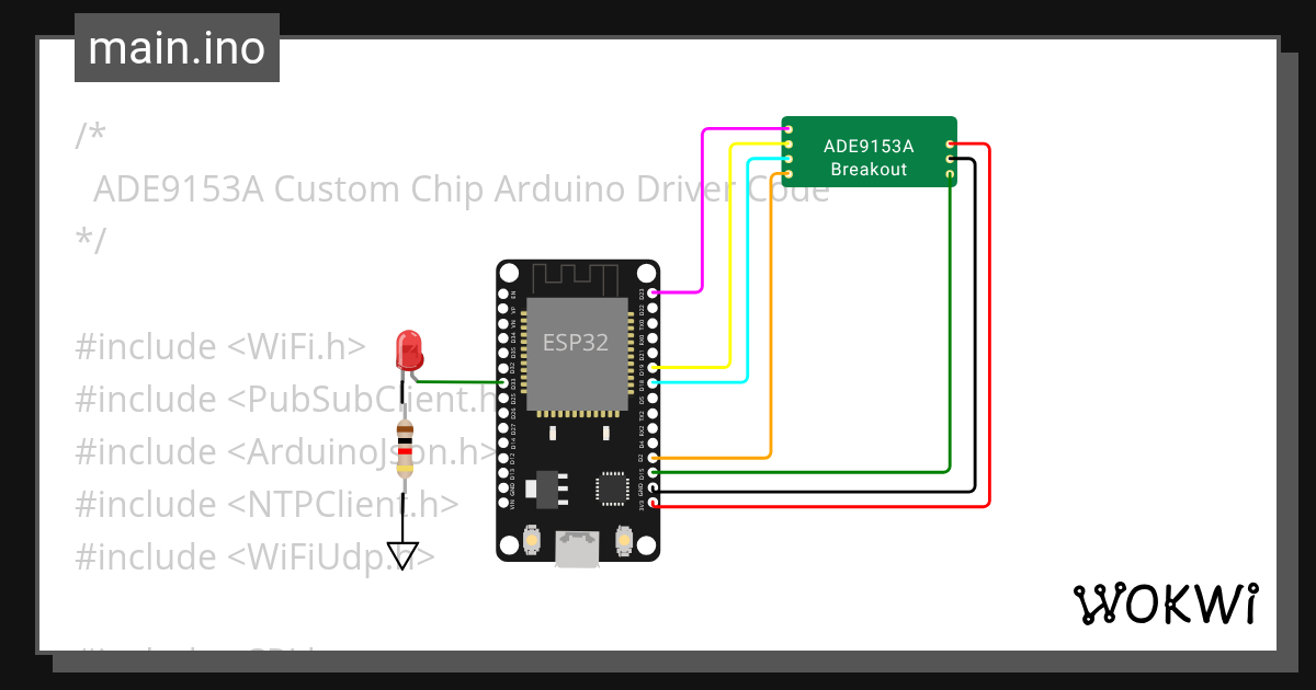 ADE9153 with ESP32 - Assignment 2 Copy - Wokwi ESP32, STM32, Arduino Simulator