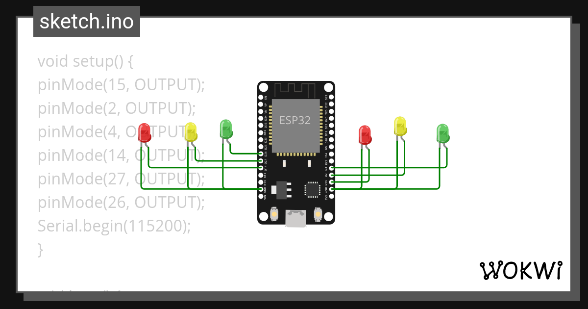 142_murali_traffic signals - Wokwi ESP32, STM32, Arduino Simulator