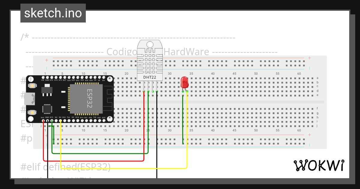 Case08_DHT22_millis - Wokwi ESP32, STM32, Arduino Simulator