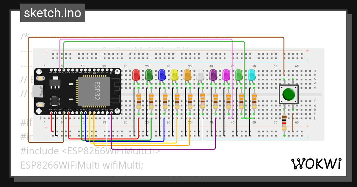 Case10 - Wokwi ESP32, STM32, Arduino Simulator