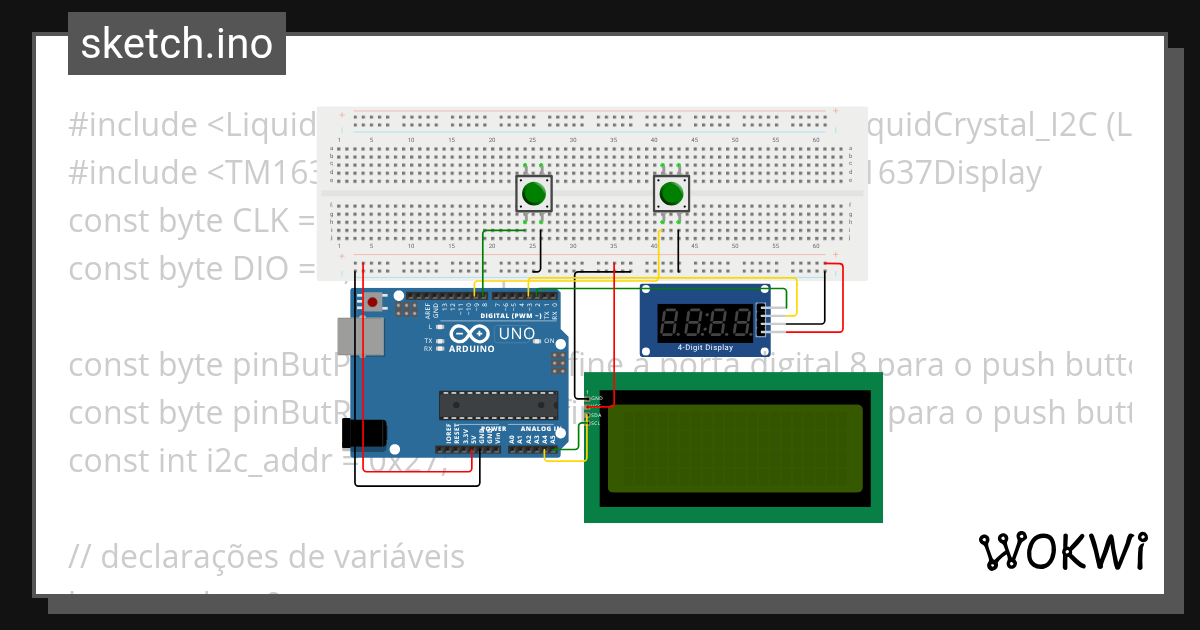 PROJETO 14 - Wokwi ESP32, STM32, Arduino Simulator