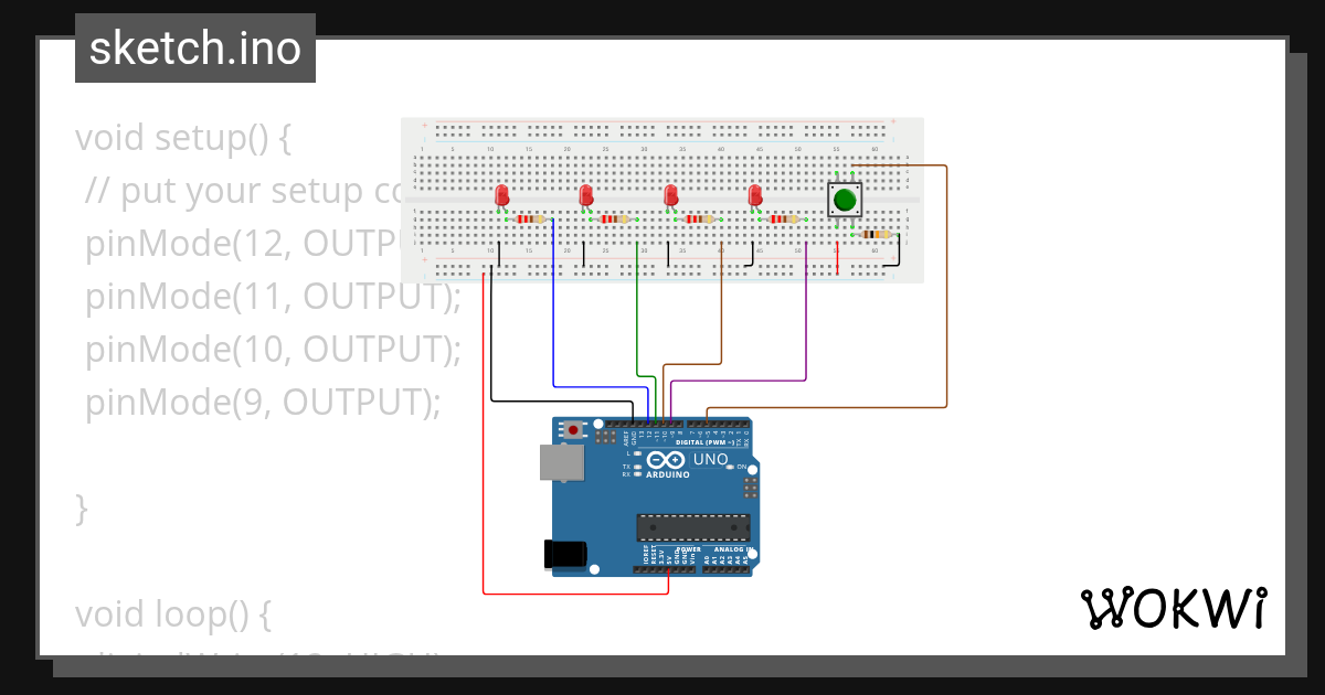 Arduino_OOP LED - Wokwi ESP32, STM32, Arduino Simulator