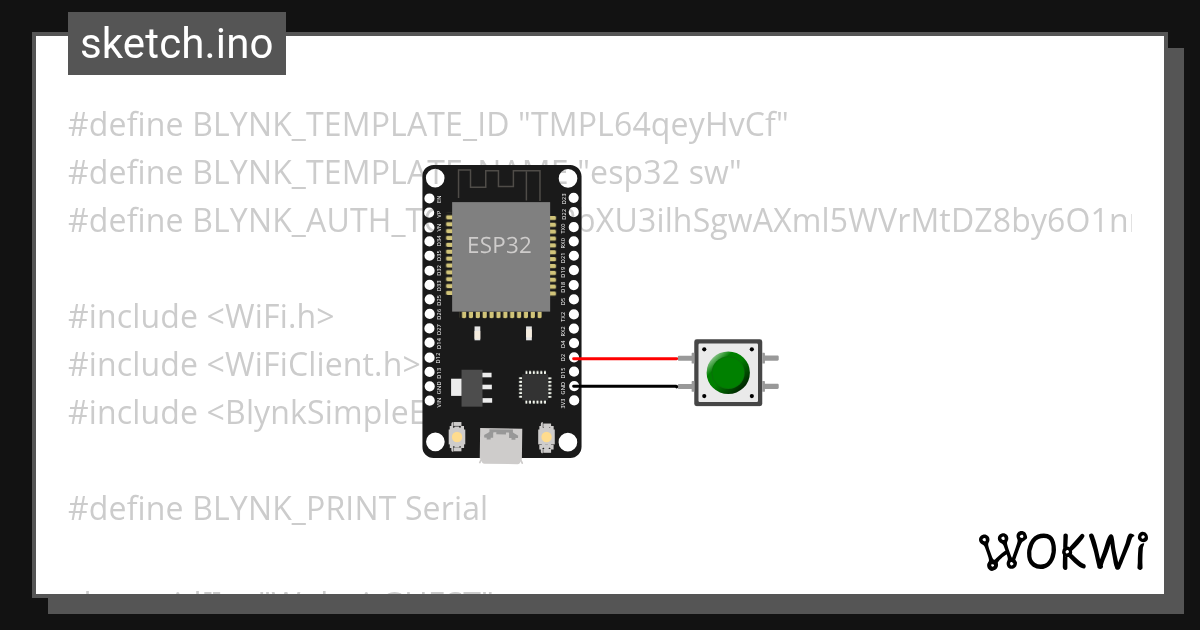 esp32 switch led - Wokwi ESP32, STM32, Arduino Simulator