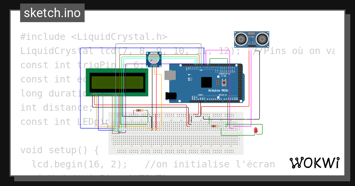 Cablage écran Wokwi Esp32 Stm32 Arduino Simulator 3663