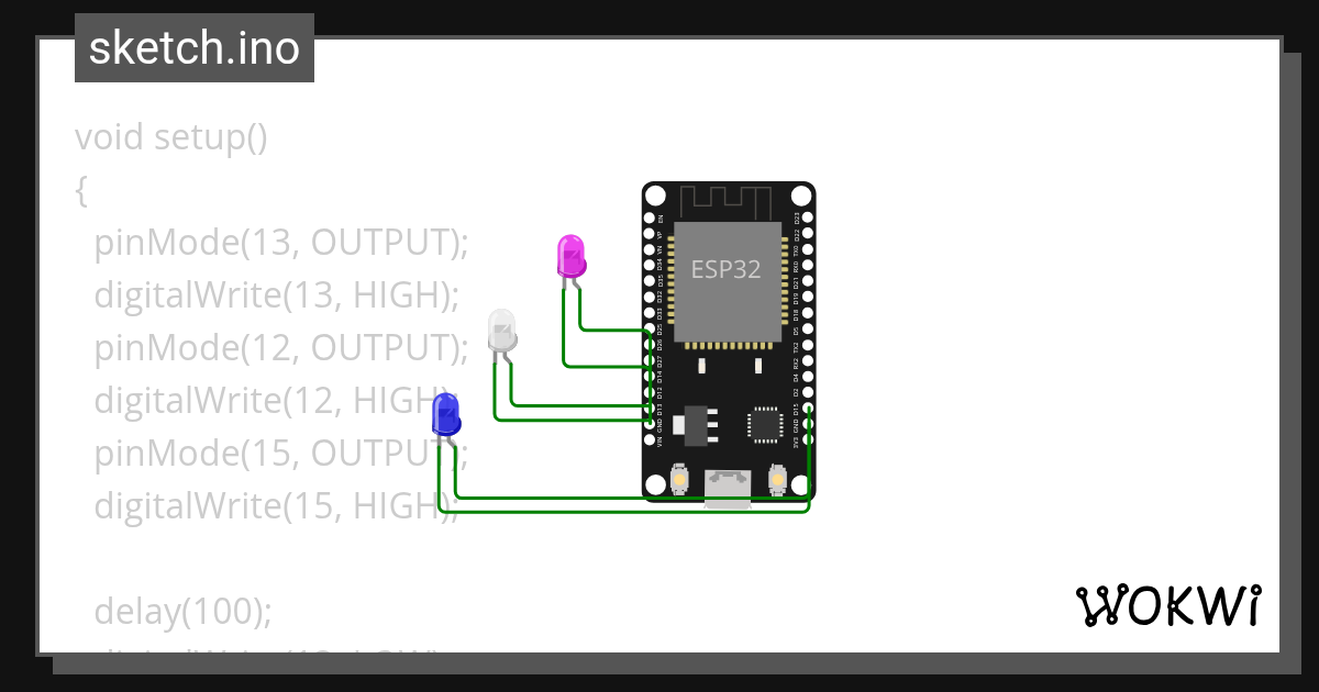 EXERCISE-1 - Wokwi ESP32, STM32, Arduino Simulator