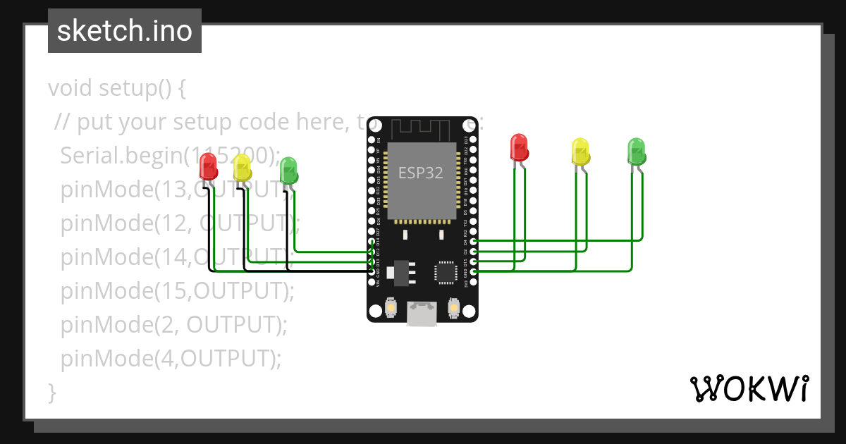 382_santhakumar-traffic light - Wokwi ESP32, STM32, Arduino Simulator