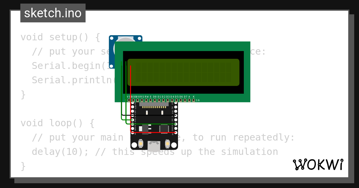 Potentiometer Wokwi Esp32 Stm32 Arduino Simulator