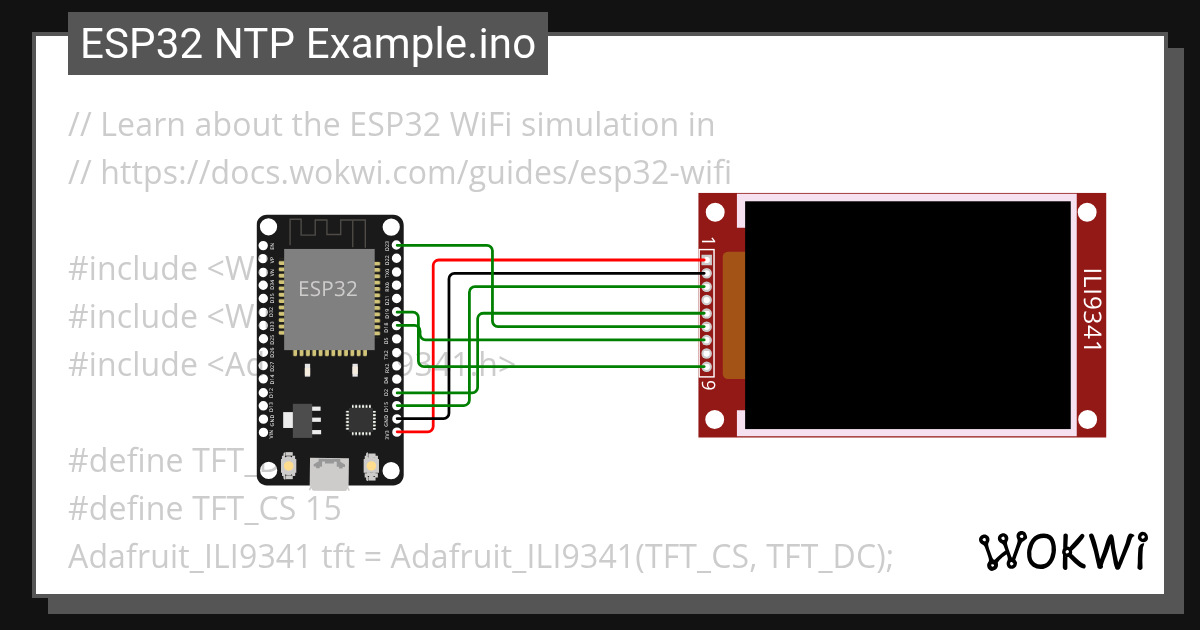 ESP32 NTP Example.ino Copy - Wokwi ESP32, STM32, Arduino Simulator