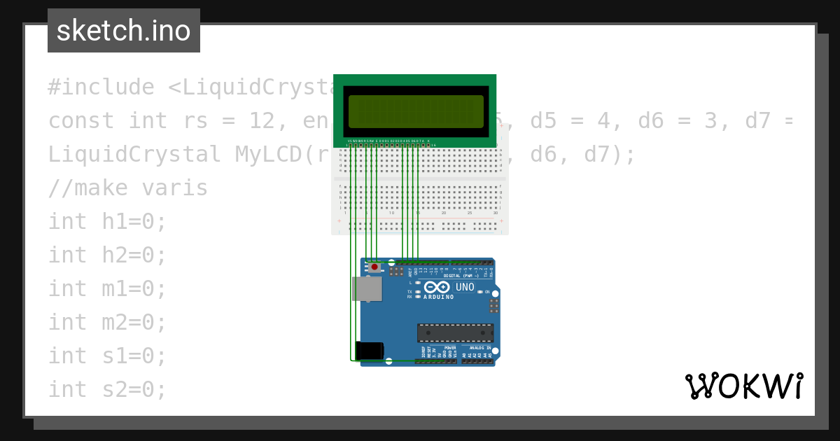 Digital Clock Wokwi Esp32 Stm32 Arduino Simulator 3766