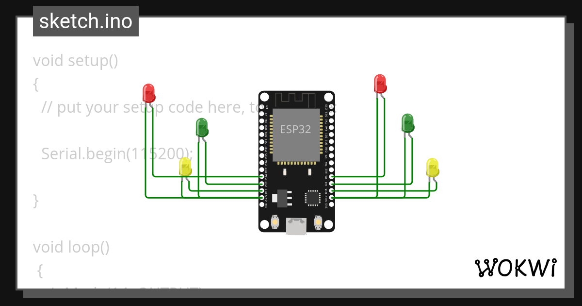 Project Ex 2 Wokwi Esp32 Stm32 Arduino Simulator 7080