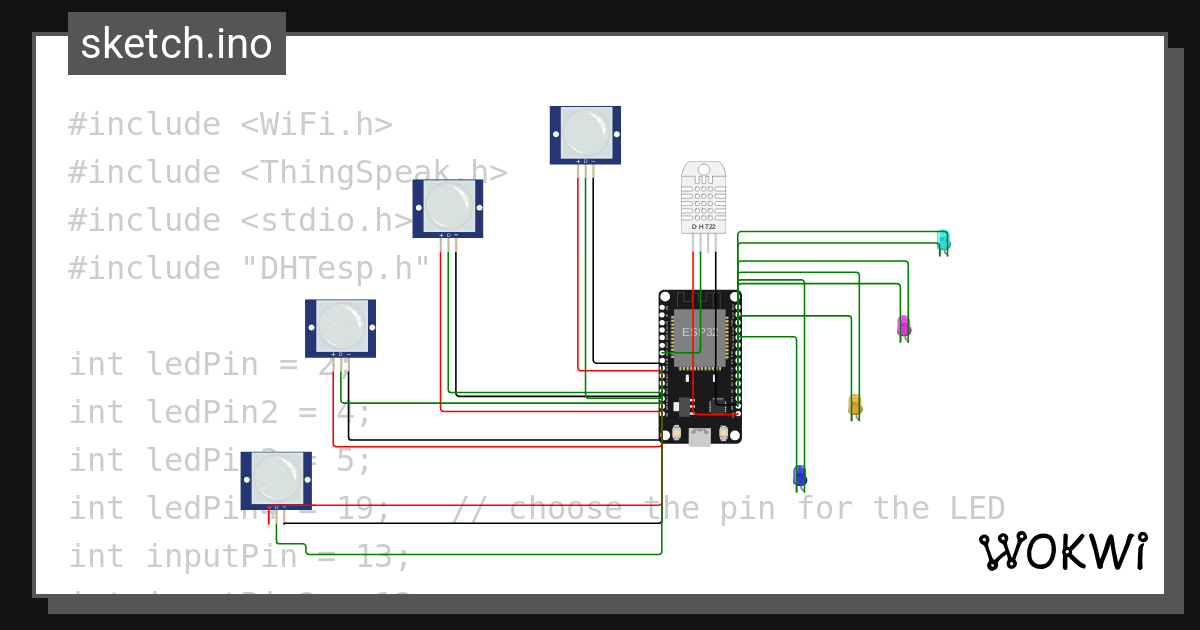 Smart Home Technology Wokwi Esp32 Stm32 Arduino Simulator 1348