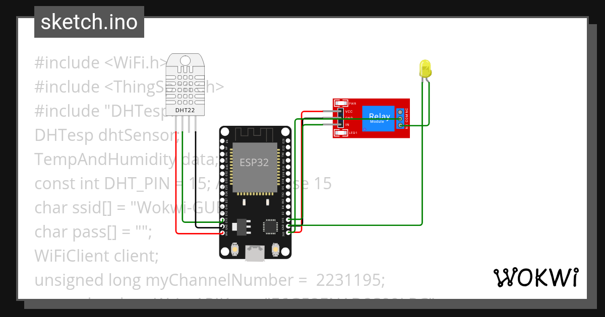 Dht22 Sensor Wokwi Esp32 Stm32 Arduino Simulator 9820
