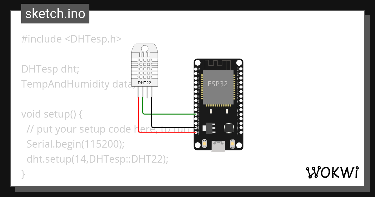 DHT - Wokwi ESP32, STM32, Arduino Simulator