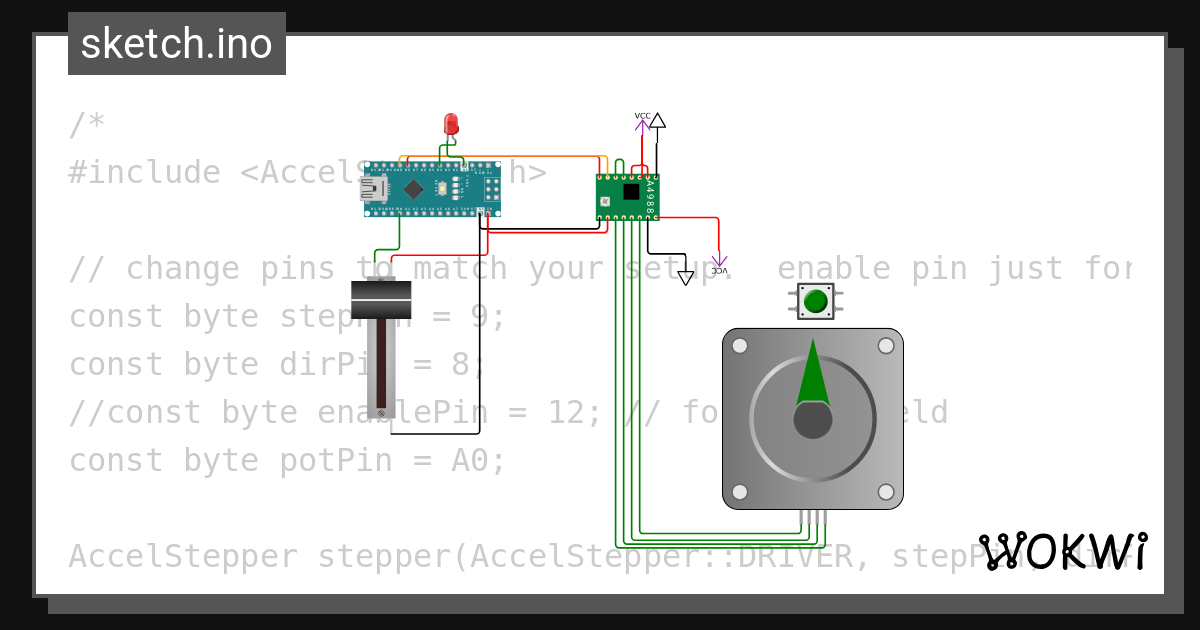 Stepper Test Wokwi Esp32 Stm32 Arduino Simulator 5920