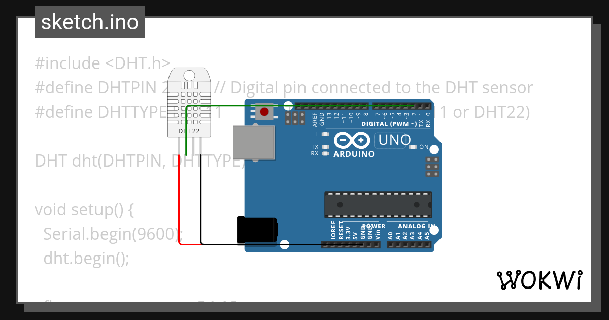 temperature and humidity - Wokwi ESP32, STM32, Arduino Simulator temperature and humidity - Wokwi ESP32, STM32, Arduino Simulator