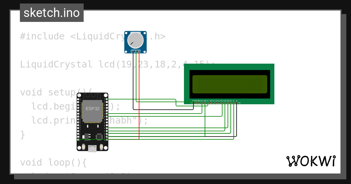 Node Lcd Wokwi Esp32 Stm32 Arduino Simulator
