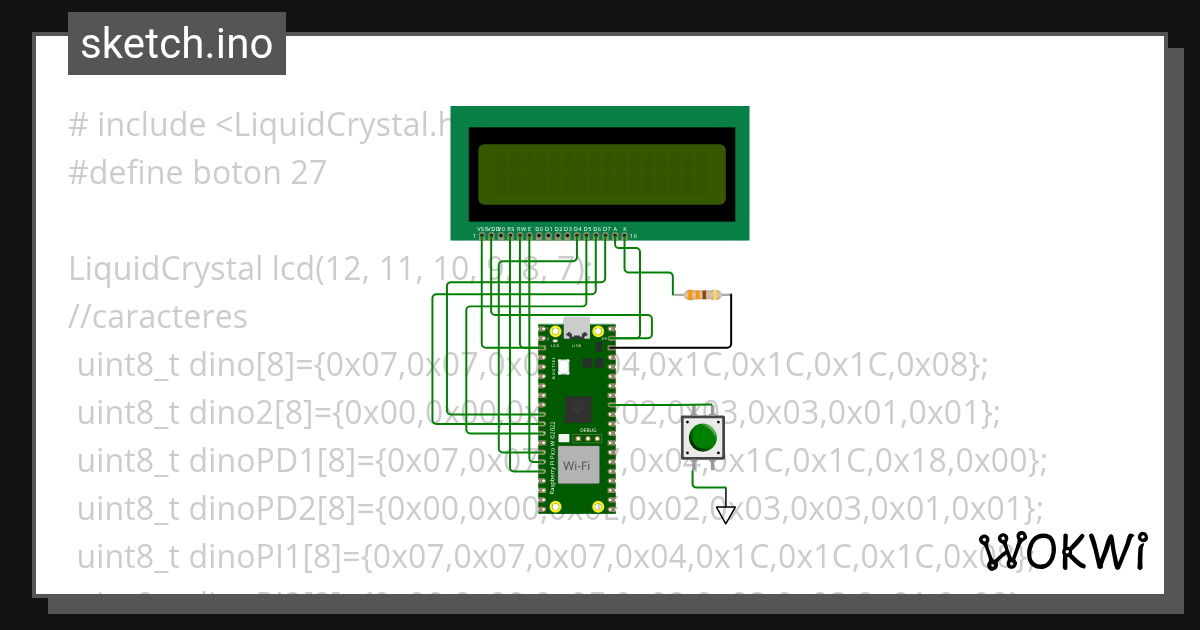 dino - Wokwi ESP32, STM32, Arduino Simulator