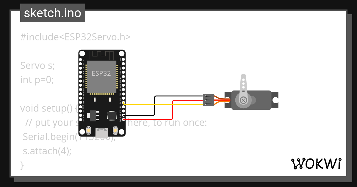 Esp 32 Servomo Wokwi Esp32 Stm32 Arduino Simulator 9852