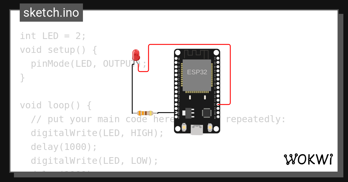Hola Mundo Wokwi Esp32 Stm32 Arduino Simulator 5476