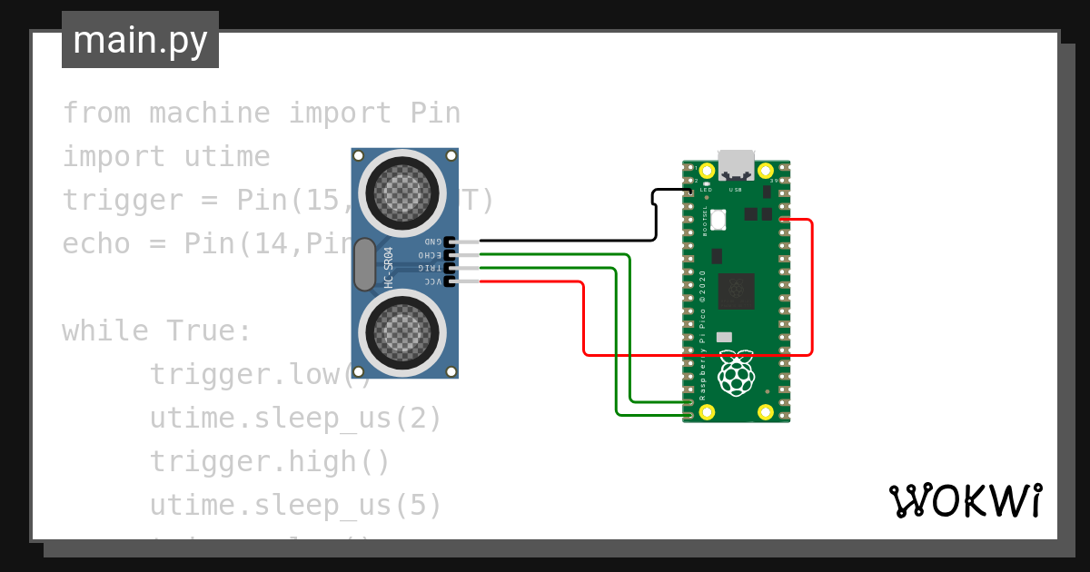 Program Ultrasonic Copy Wokwi Esp32 Stm32 Arduino Simulator