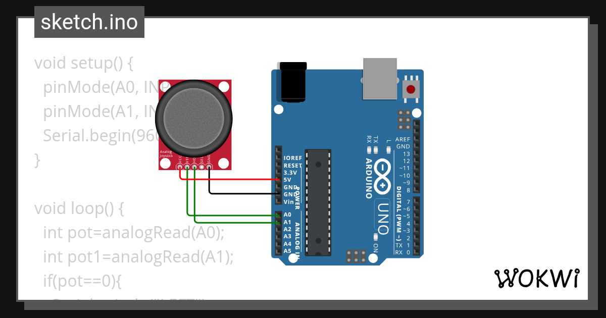 Joystick Wokwi Esp32 Stm32 Arduino Simulator 7048