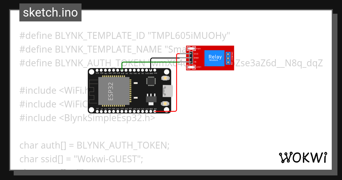 Control Relay Wokwi Esp32 Stm32 Arduino Simulator 8049