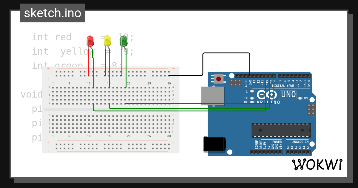 Pro Trafic Ligh Wokwi Esp32 Stm32 Arduino Simulator 2596