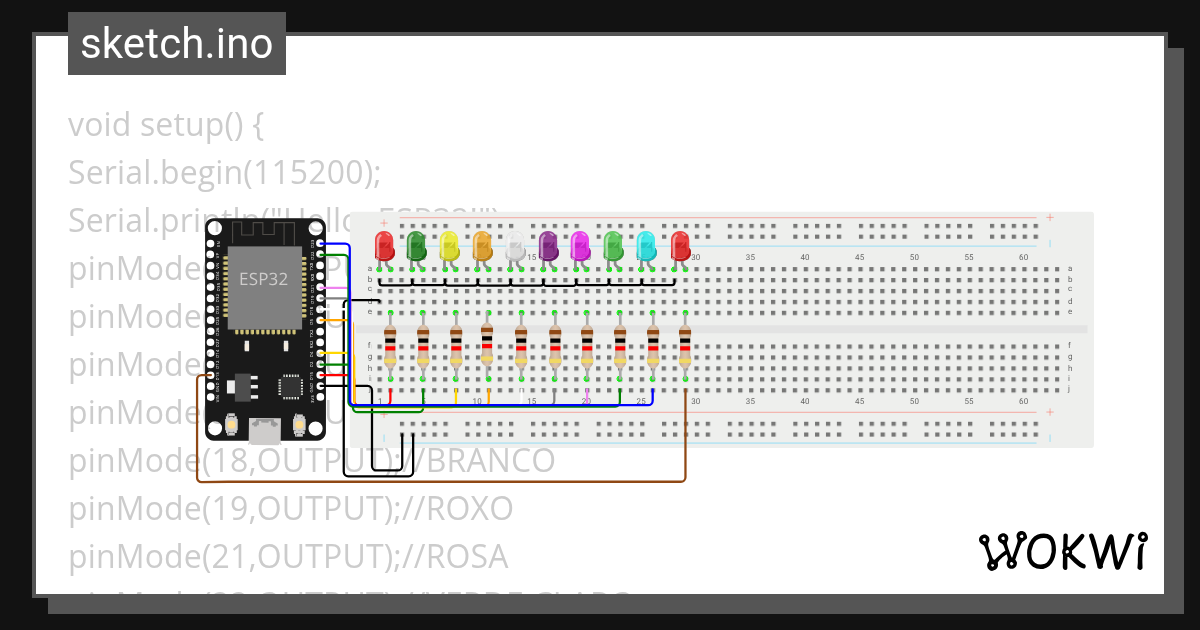 PISCA PISCA - Wokwi ESP32, STM32, Arduino Simulator