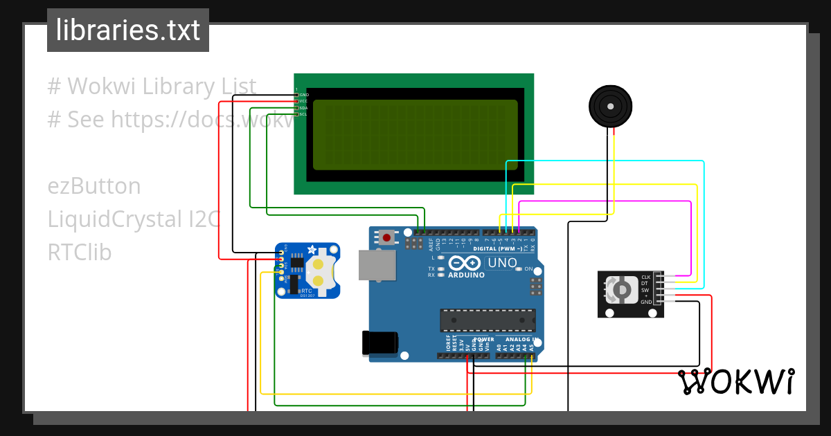 Smart Clock 3and4 Class Wokwi Esp32 Stm32 Arduino Simulator 9134