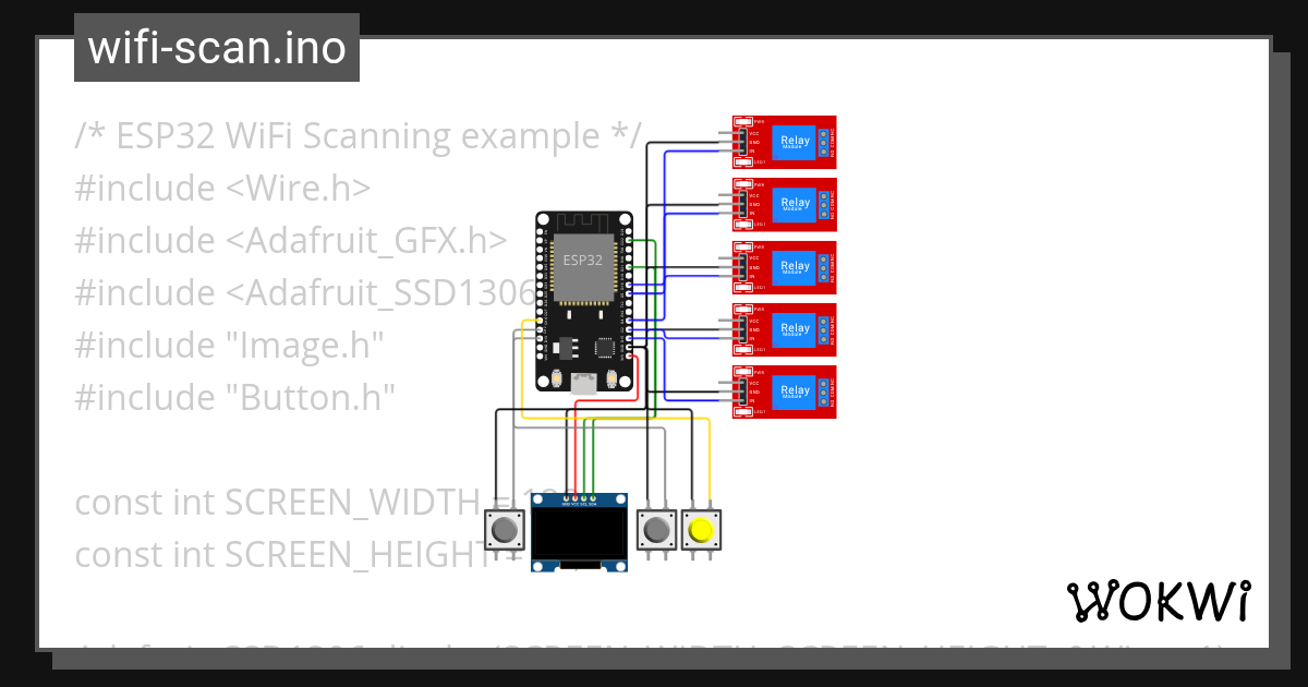 Дисплей 1234 Wokwi Esp32 Stm32 Arduino Simulator