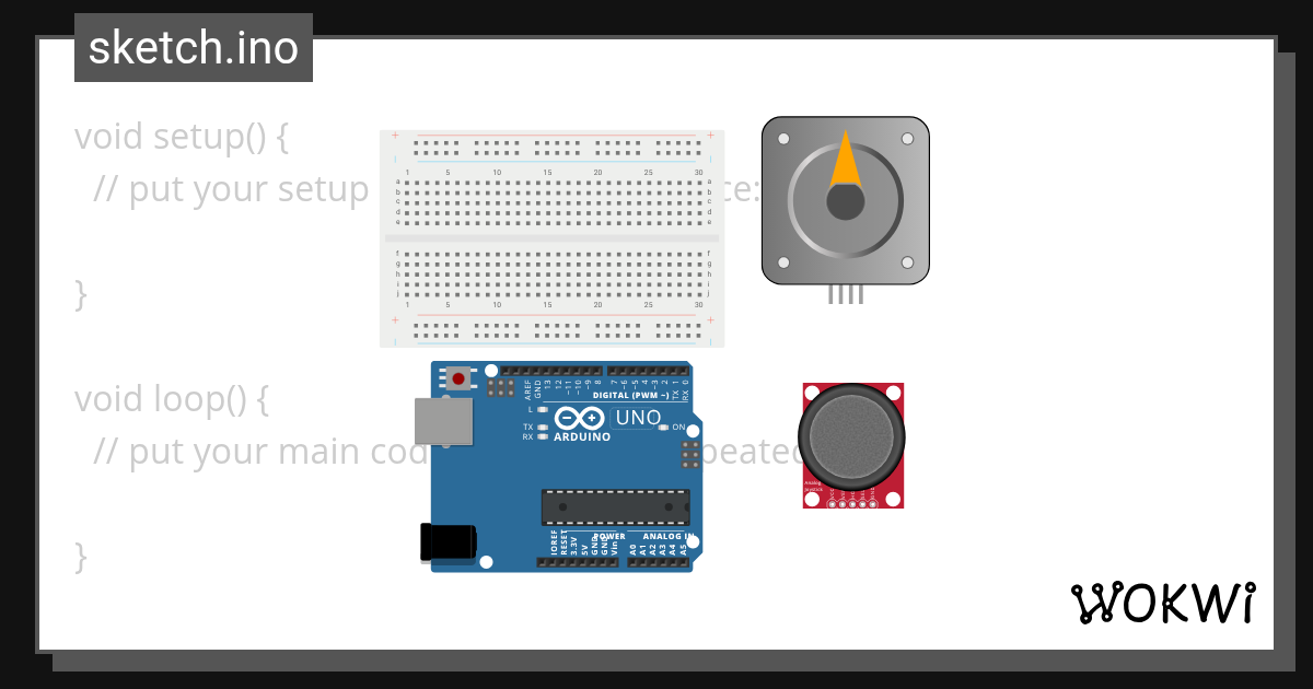 Joystick Stepper Wokwi Esp32 Stm32 Arduino Simulator 