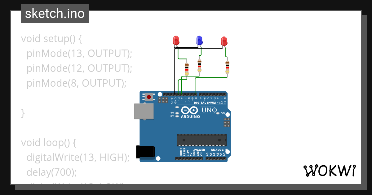 Lampu Jedag Jedug11xi Tjkt A Wokwi Esp32 Stm32 Arduino Simulator 5005