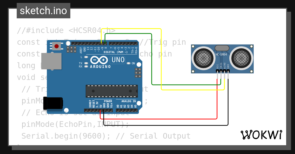 Arduinounoultrasonic Interface Wokwi Esp32 Stm32 Arduino Simulator