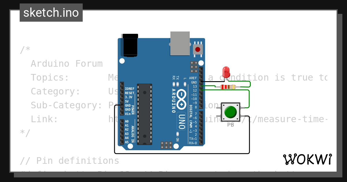 Arduino Forum Measure Time That A Condition Is True To Then Trigger And Action Wokwi Esp32