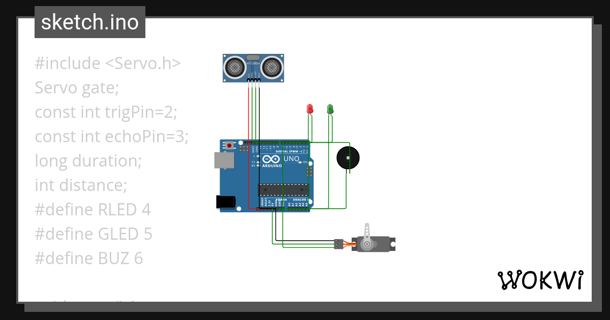 Ultrasonic Copy - Wokwi ESP32, STM32, Arduino Simulator