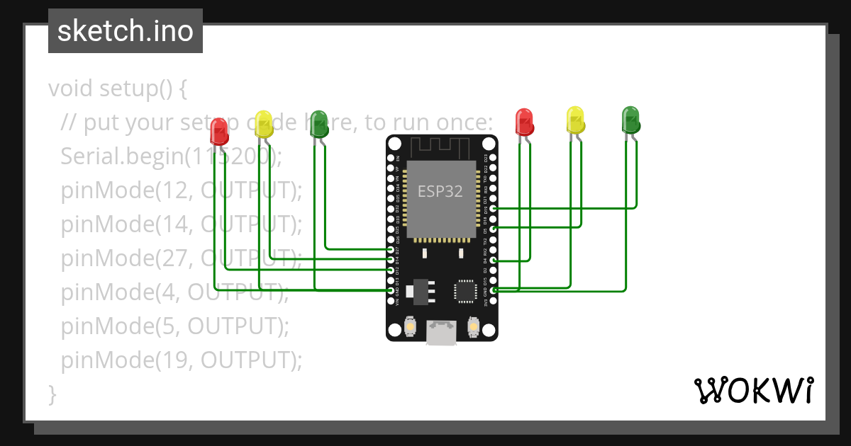 traffic - Wokwi ESP32, STM32, Arduino Simulator