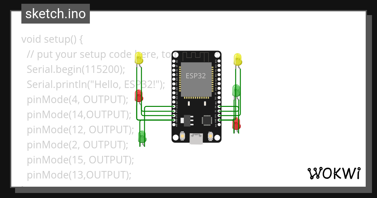 First - Wokwi ESP32, STM32, Arduino Simulator