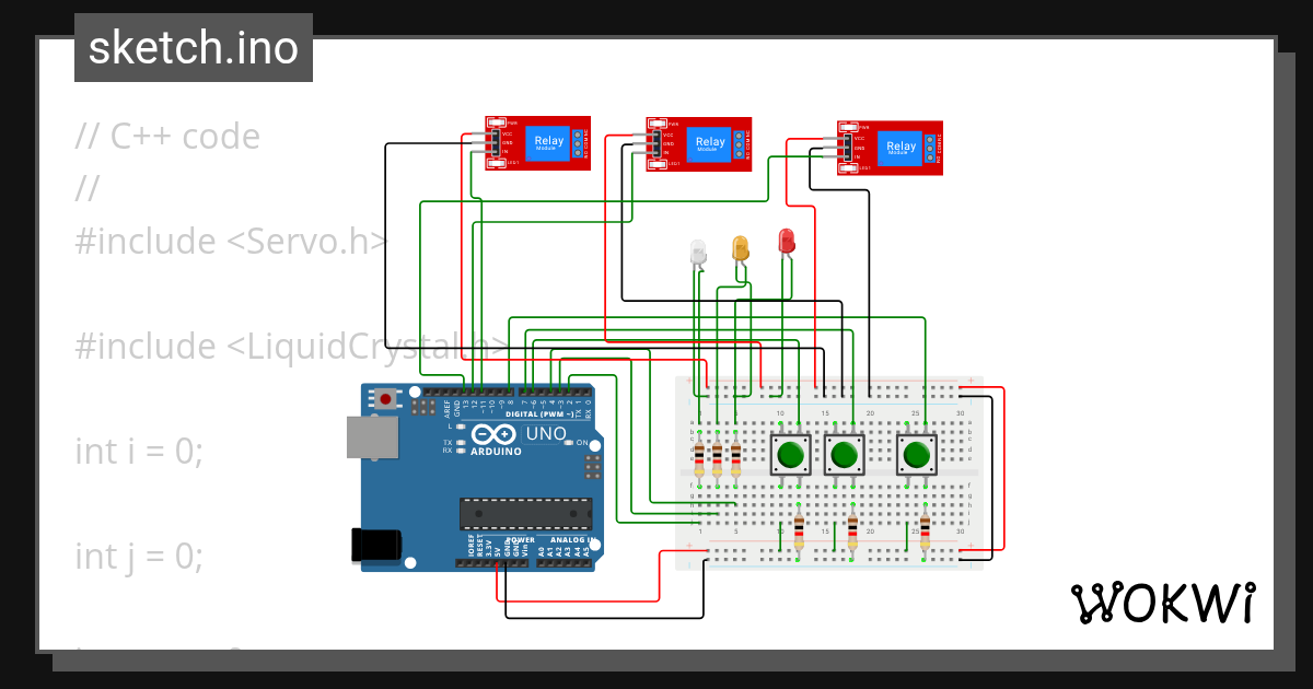 dosador automático - Wokwi ESP32, STM32, Arduino Simulator