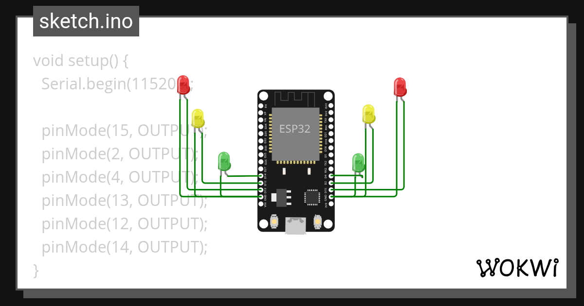 traffic Copy - Wokwi ESP32, STM32, Arduino Simulator