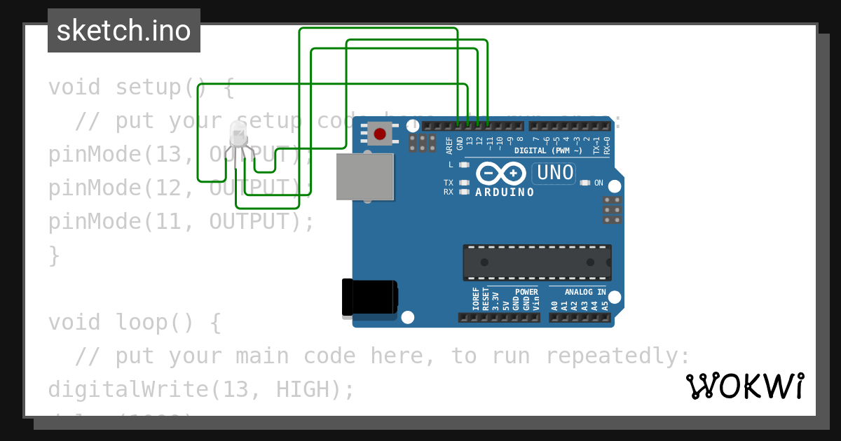 Wow Rgb Light Thats Going In Colors R G And B Thats Sick Wokwi Esp32 Stm32 Arduino Simulator