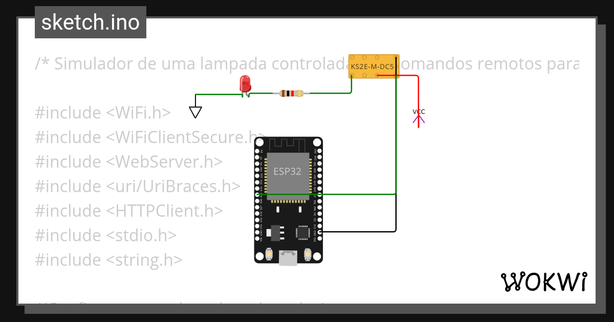 lampadaWebPI5 - Wokwi ESP32, STM32, Arduino Simulator
